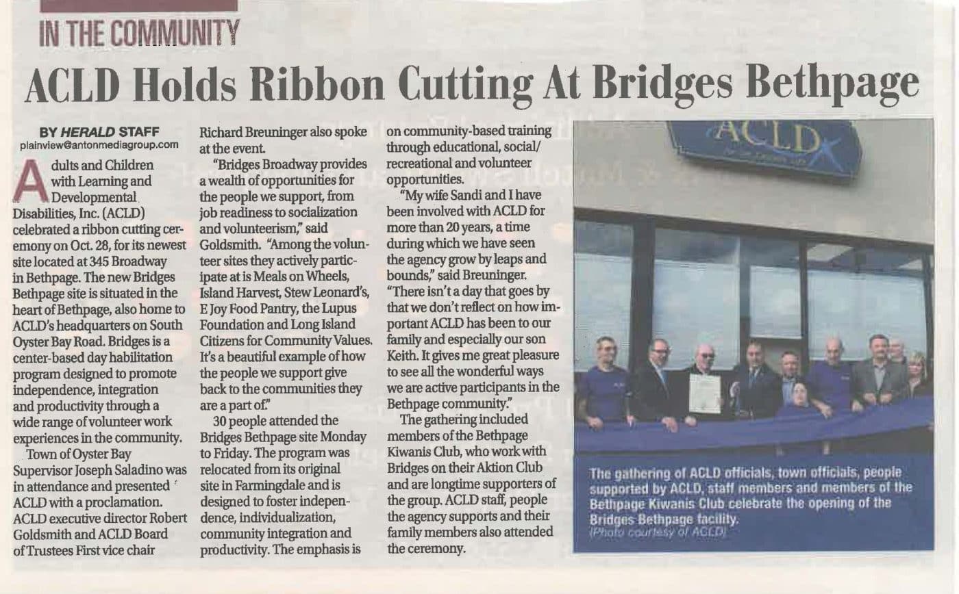 Plainview Herald Ribbon Cutting Article | Adults & Children with ...