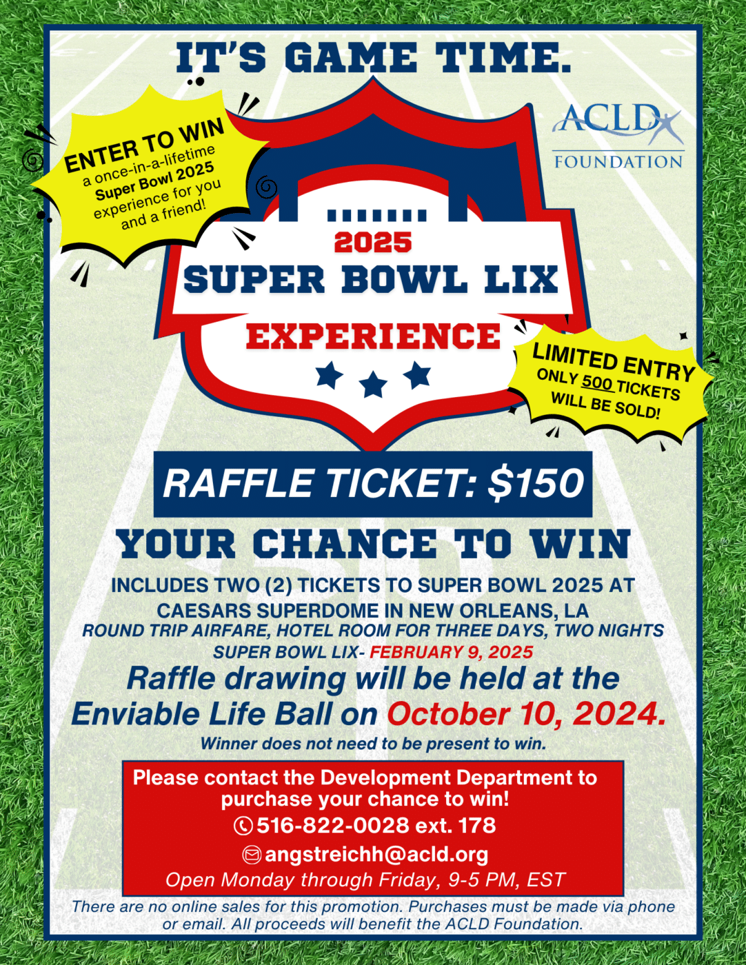 Super Bowl Experience | Adults & Children with Learning & Developmental ...